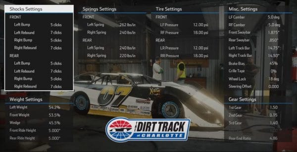 NASCAR Heat 5 Xtreme Dirt Tour Setups – Best Sim Racing Setups