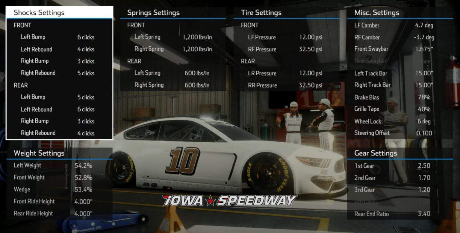NASCAR Heat 5 Iowa Speedway Setups - Best Sim Racing Setups